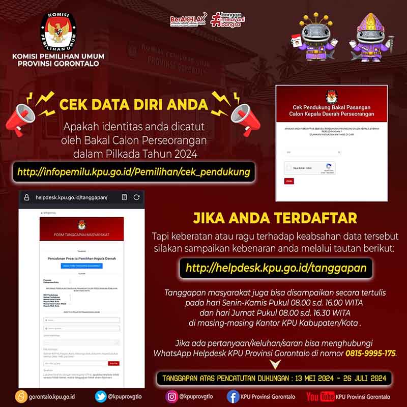 KPU Kota Gorontalo Secara Resmi Luncurkan Tahapan Pilkada 2024 - Pojok6.id